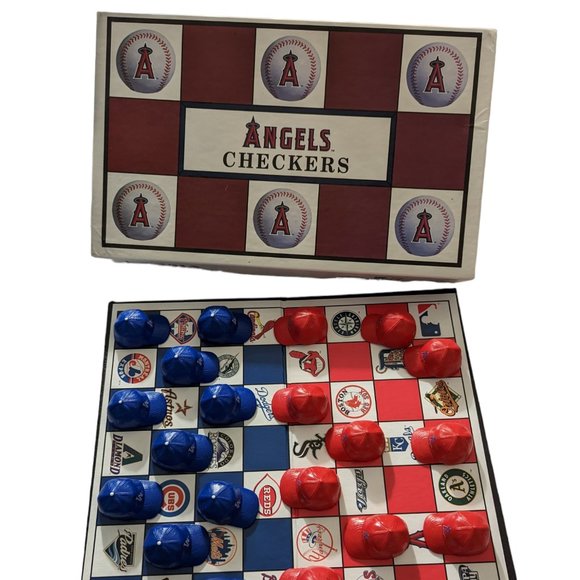 MLB | Games | Vintage Angels Baseball Antique Checkers Game | Poshmark